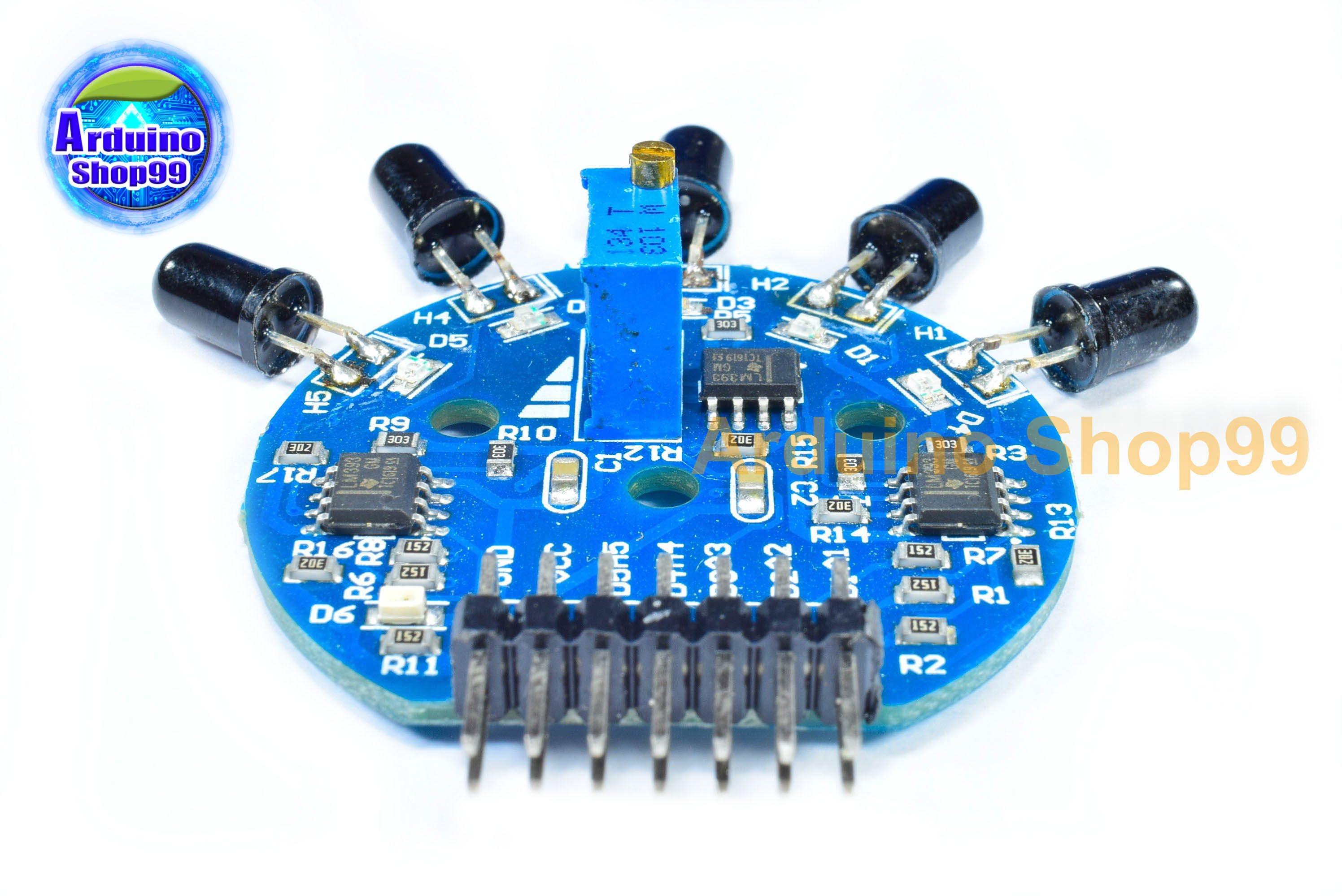 เซ็นเซอร์ตรวจจับเปลวไฟ 5 ช่อง Five-way flame sensor module ...
