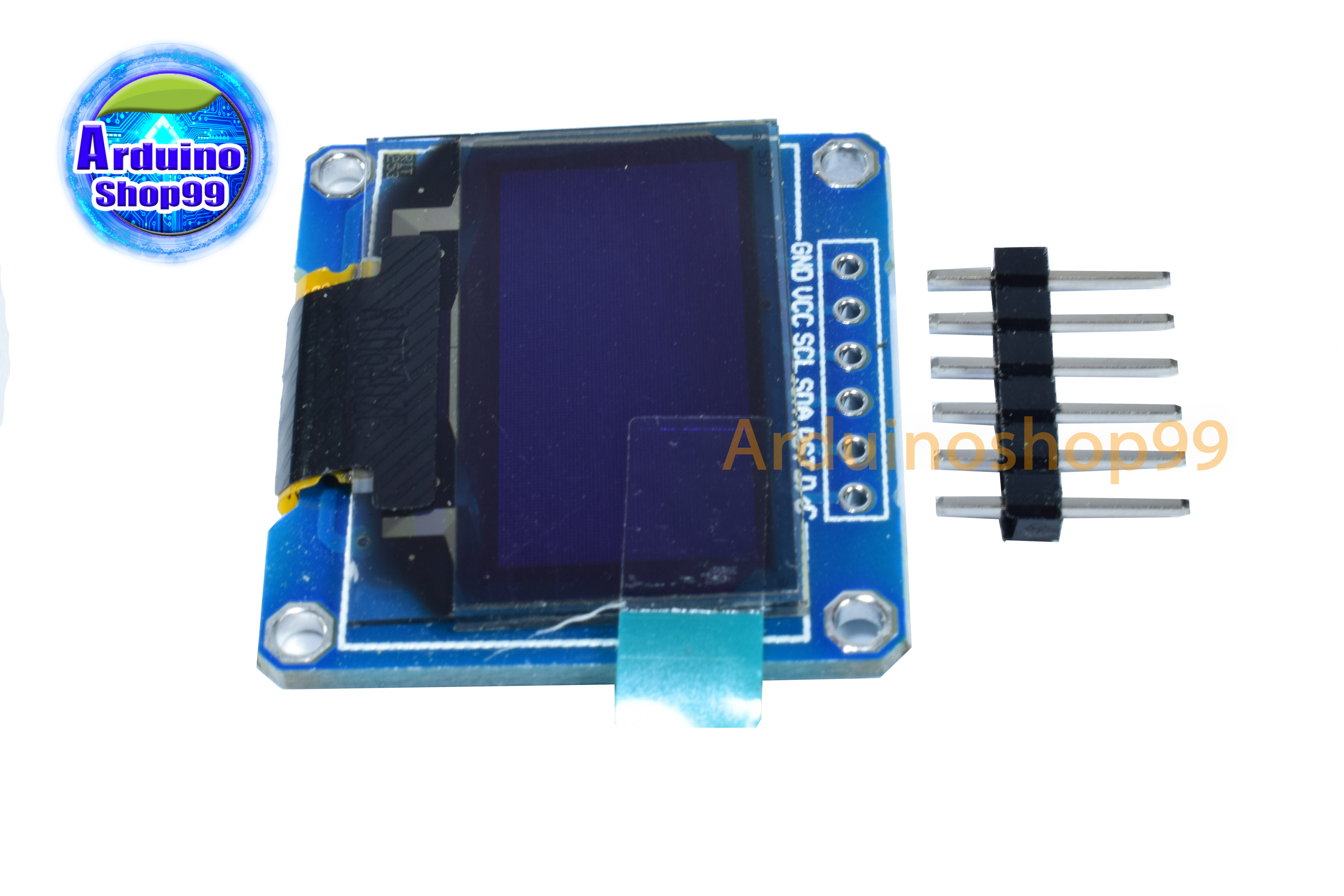 จอแสดงผล OLED ขนาด 0.96 นิ้ว แบบ SPI สีเหลือง+น้ำเงิน - Arduinoshop99 : Inspired by LnwShop.com