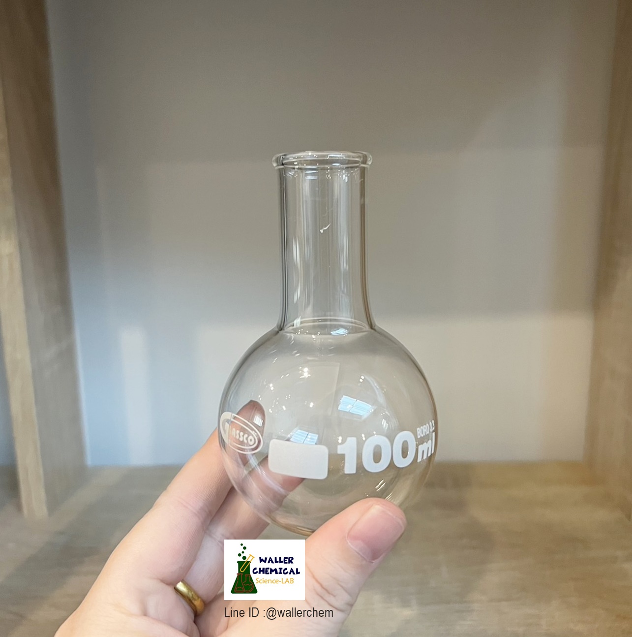 ขวดก้นกลม ขนาด 100ml, ตั้งไม่ได้ (Round Bottom Flask) - อุปกรณ์วิทยาศาสตร์, เครื่องเเก้ว ...