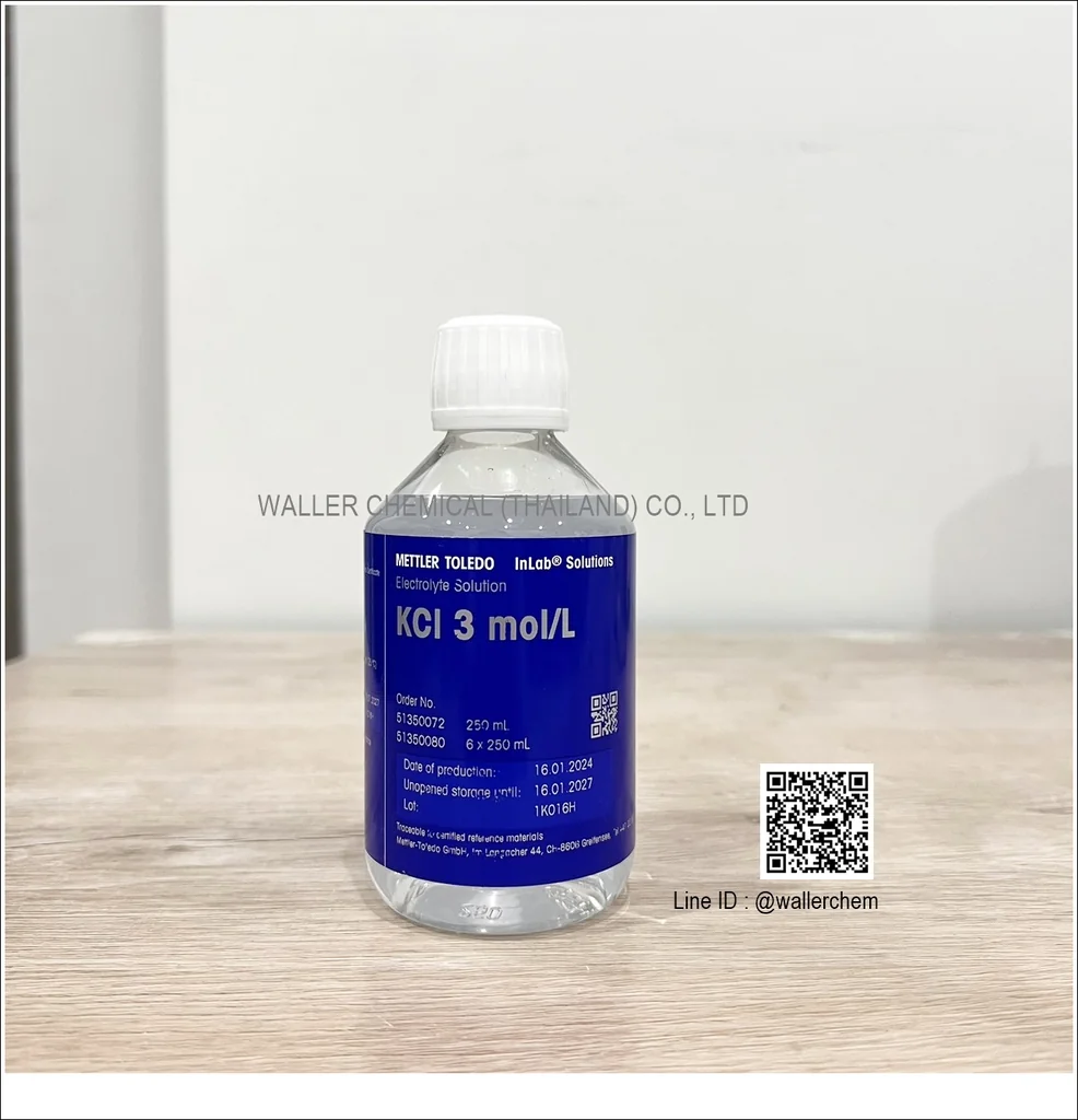 Electrolyte KCL 3 mol/l -250ml Mettler toledo - อุปกรณ์วิทยาศาสตร์, เครื่องเเก้ววิทยาศาสตร์