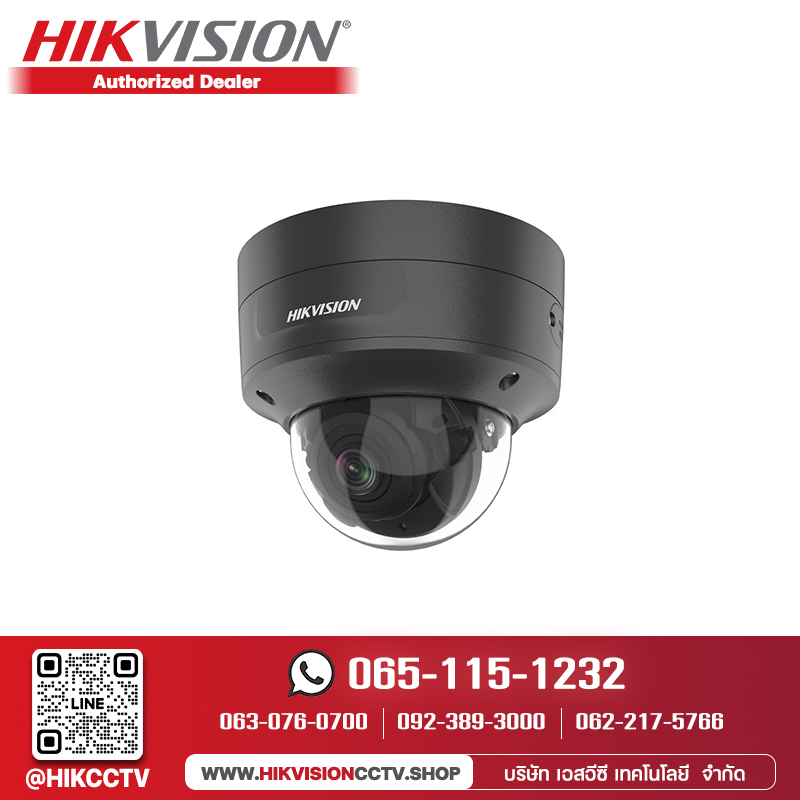 กล้องวงจรปิด HIKVISION รุ่น DS-2CD2766G2-IZS(2.8-12mm)(BLACK) : 6 MP AcuSense Motorized ...