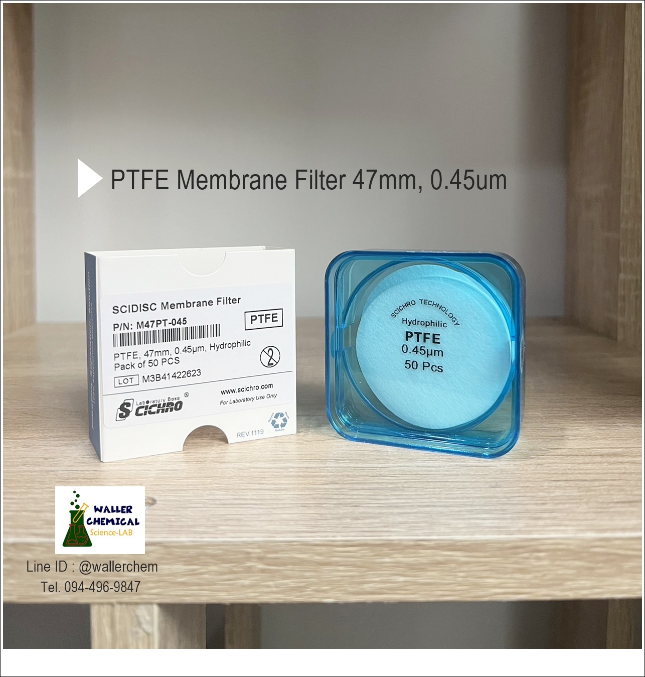PTFE (Hydrophilic) Membrane Filter 47mm, 0.45um (50pcs/pK) - อุปกรณ์วิทยาศาสตร์, เครื่องเเก้ว ...